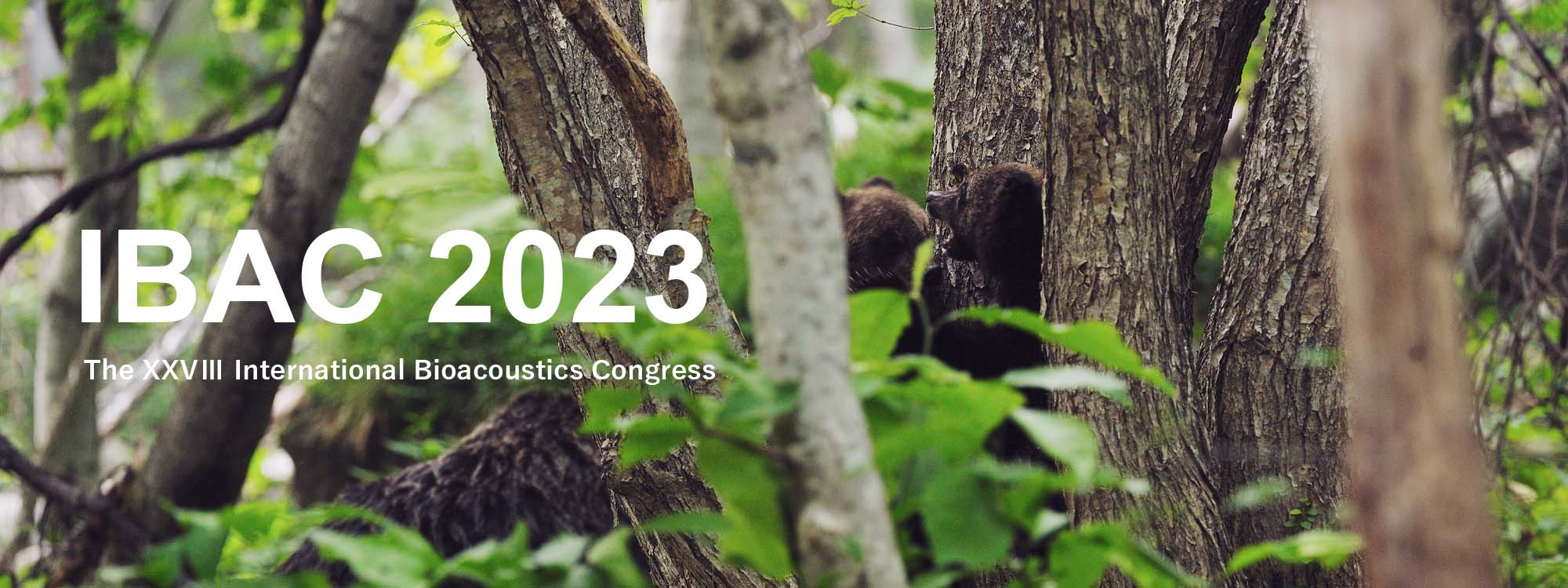 The XXVⅢ International Bioacoustics Congress (IBAC2023)